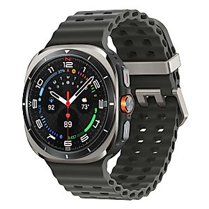 SAMSUNG Galaxy Watch Ultra 47mm LTE AI Smartwatch w/Energy Score, Wellness Tips, Heart Rate Tracking, Sleep Monitor, Fitness Tracker, GPS, 2024,Titanium Silver (Renewed)