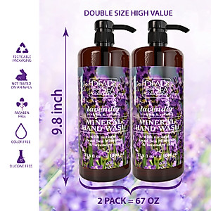 Dead Sea Collection Lavender Liquid Hand Soap - Pack Of 2 (33.8 Fl. Oz Each)