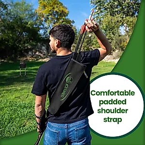 KESHES Archery Back Arrow Quiver Holder - Adjustable Quivers for Arrows, for Bow Hunting and Target Practicing; Youth and Adults