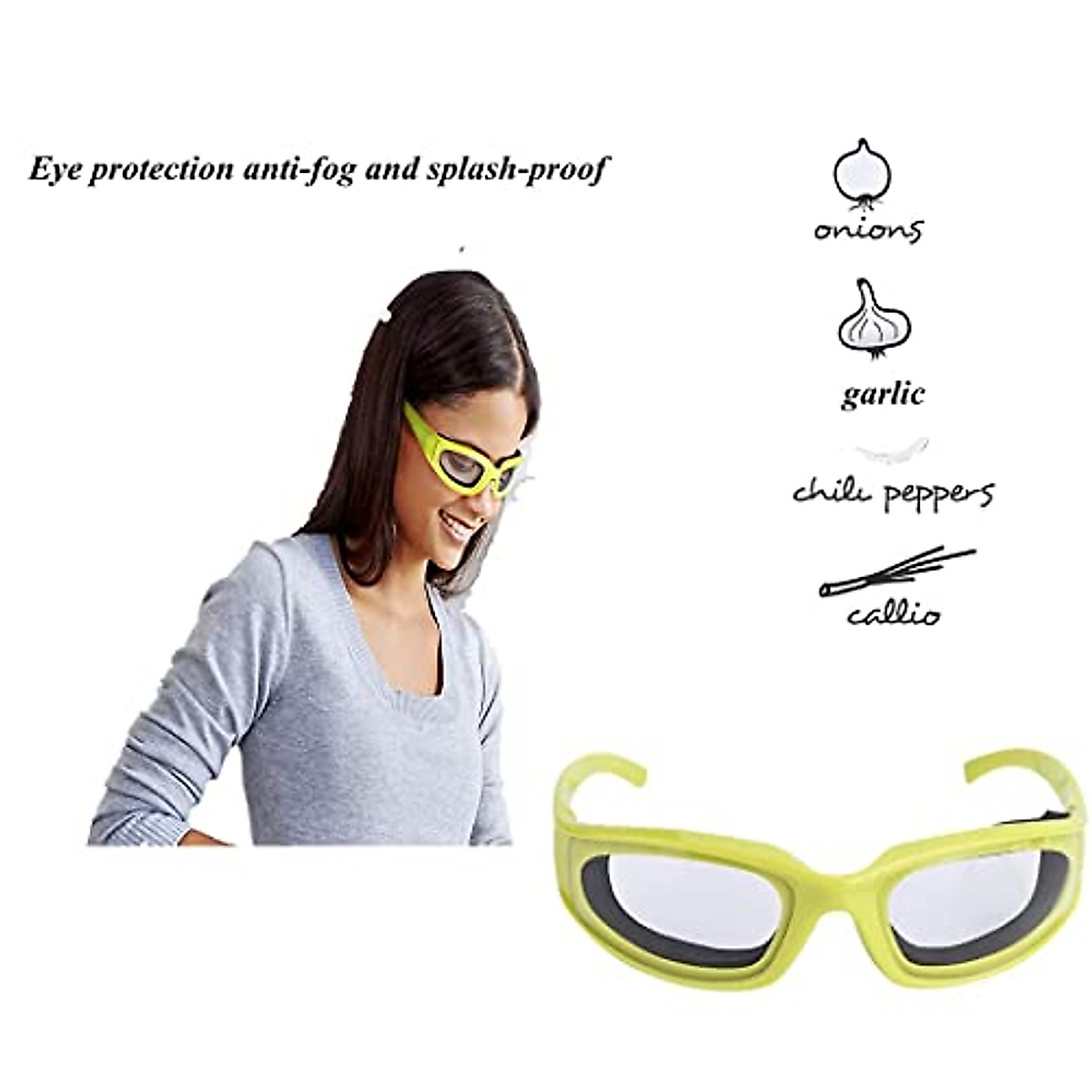 Anti-spicy Goggles. Onion Goggles/Anti-splash Protective Glasses/Eyes Protector. when you cut Onions, it can protect you eyes from spicy Chemical Material.