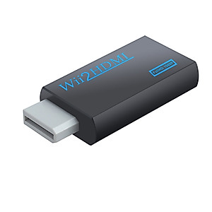 COLFULINE Wii to HDMI Converter, Wii HDMI Adapter 1080P 720P with 1M HDMI Cable for Full HD Device with 3.5mm Audio Jack&HDMI Output Compatible with Nintendo Wii, Wii U, HDTV, Monitor