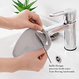 Faucet Extender - Sink Handle Extender, Safe Fun Bathroom Hand-Washing Solution for Babies, Toddlers, Kids, Teach Your Kids Good Sanitation Habits(Grey)