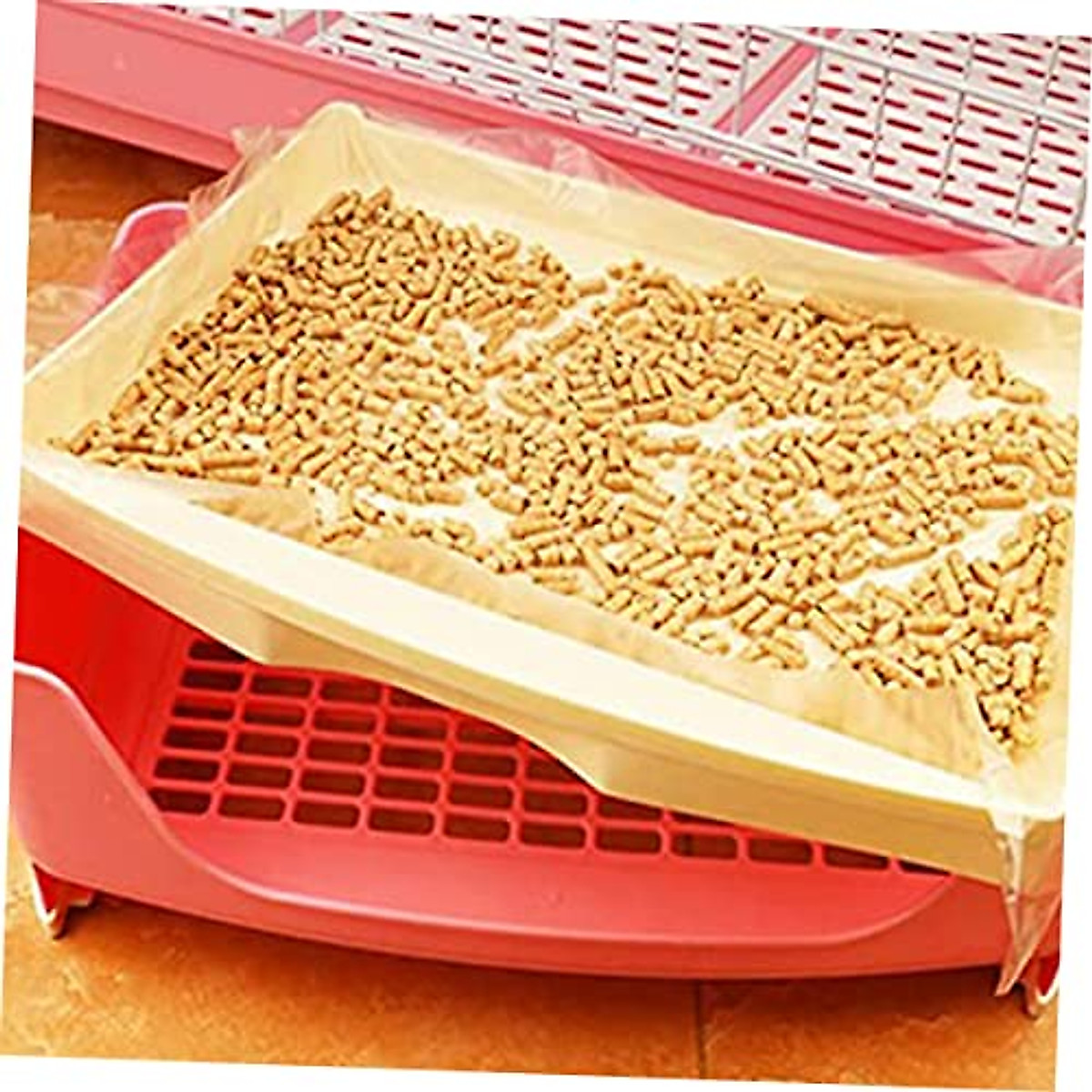 100pcs Clear Pee Hutch Small Bunny Guinea Chinchillas Hedgehogs Liner Liners Rabbits Time Universal Puppy Thin Pigs Pig Rabbit Animals Disposable Supplies Film Cage Pet