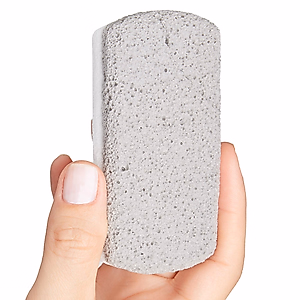 ZenToes Pumice Stones for Feet, Hands and Body - Hard Callus Remover, Exfoliator and Scrubber to Remove Dead Skin for Home Pedicure - 2 Count (Gray)
