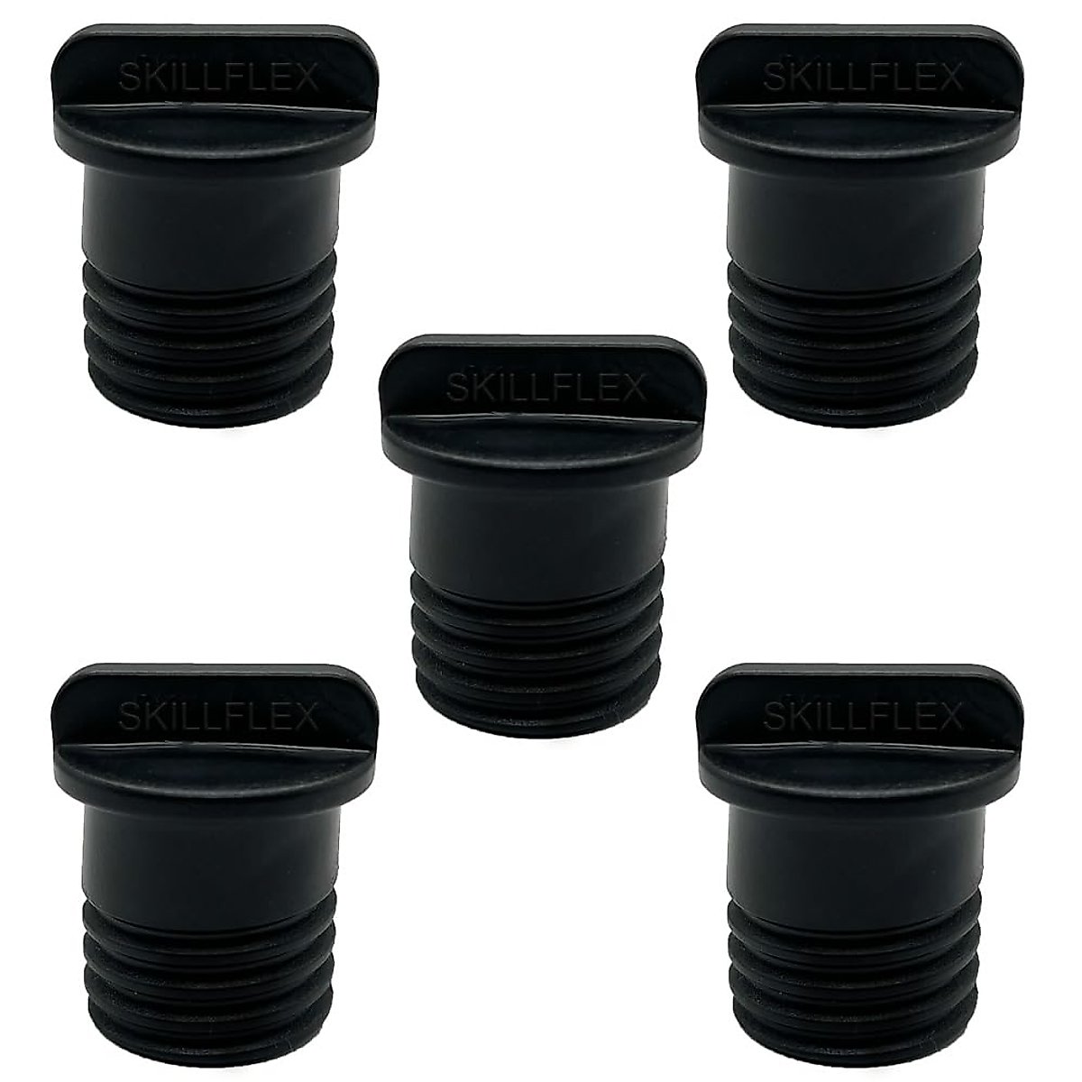 Light Socket Safety Cap Plugs for String Lights, Improved Design, Recessed and Standard Light Sockets (5)