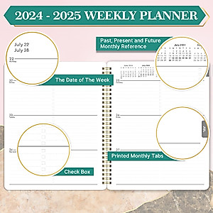 2024-2025 Planner - Academic Planner 2024-2025, Jul. 2024 - Jun. 2025, 8'' x 10'' Planner 2024-2025 Daily Weekly and Monthly, Planners 2024-2025 for Women with Functional Pages