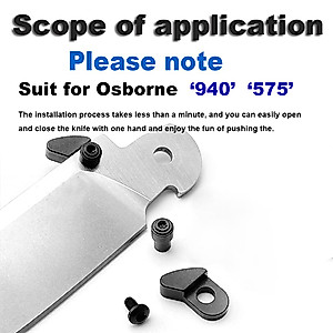 FLAMEDUKE Knife Thumb Studs for Osborne 940 Thumb knife for Osborne 575 1pcs plum screwdriver for Buck Pocket Knife Edc Knife