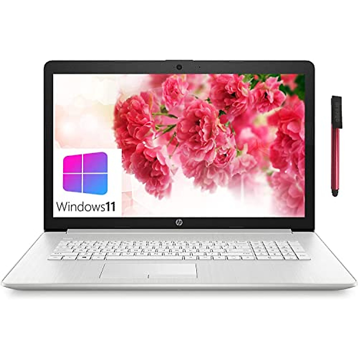 HP 2022 17 Laptop Computer, 17.3" FHD Anti-Glare 300 nits, Intel Core i3-1115G4 (Beat i5-10210U), 8GB DDR4 RAM, 256GB PCIe SSD, 802.11AC WiFi, Bluetooth 4.2, Windows 11, broag 64GB Flash Drive