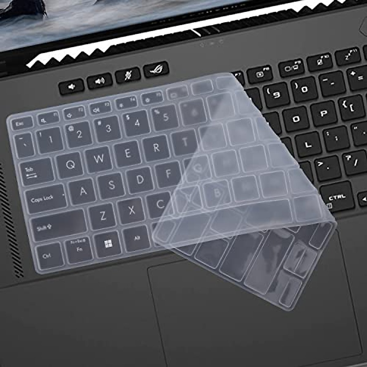 Keyboard Cover for 2023 2022 ASUS ROG Zephyrus G14 GA402, Zephyrus M16 GU604 GU603, ROG Zephyrus G15 GA503 & Zephyrus G16 GU603,ROG Flow X13，TUF Dash 15 TUF516PE & TUF Dash F15 Series Laptop - Clear…