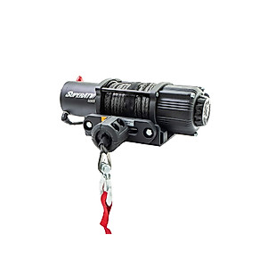 SuperATV 4500 lb Black Ops Winch with Heavy Duty Winch Mounting Plate for 2020+ Polaris RZR PRO XP/RZR PRO XP4 | Complete Winch & Winch Mount Kit ready for install!