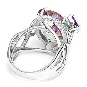 2000s Rings Rings Jewelry Wedding Design Band Anniversary Color Gift Engagement Diamond Rings Silver Rings with Stones (E, One Size)