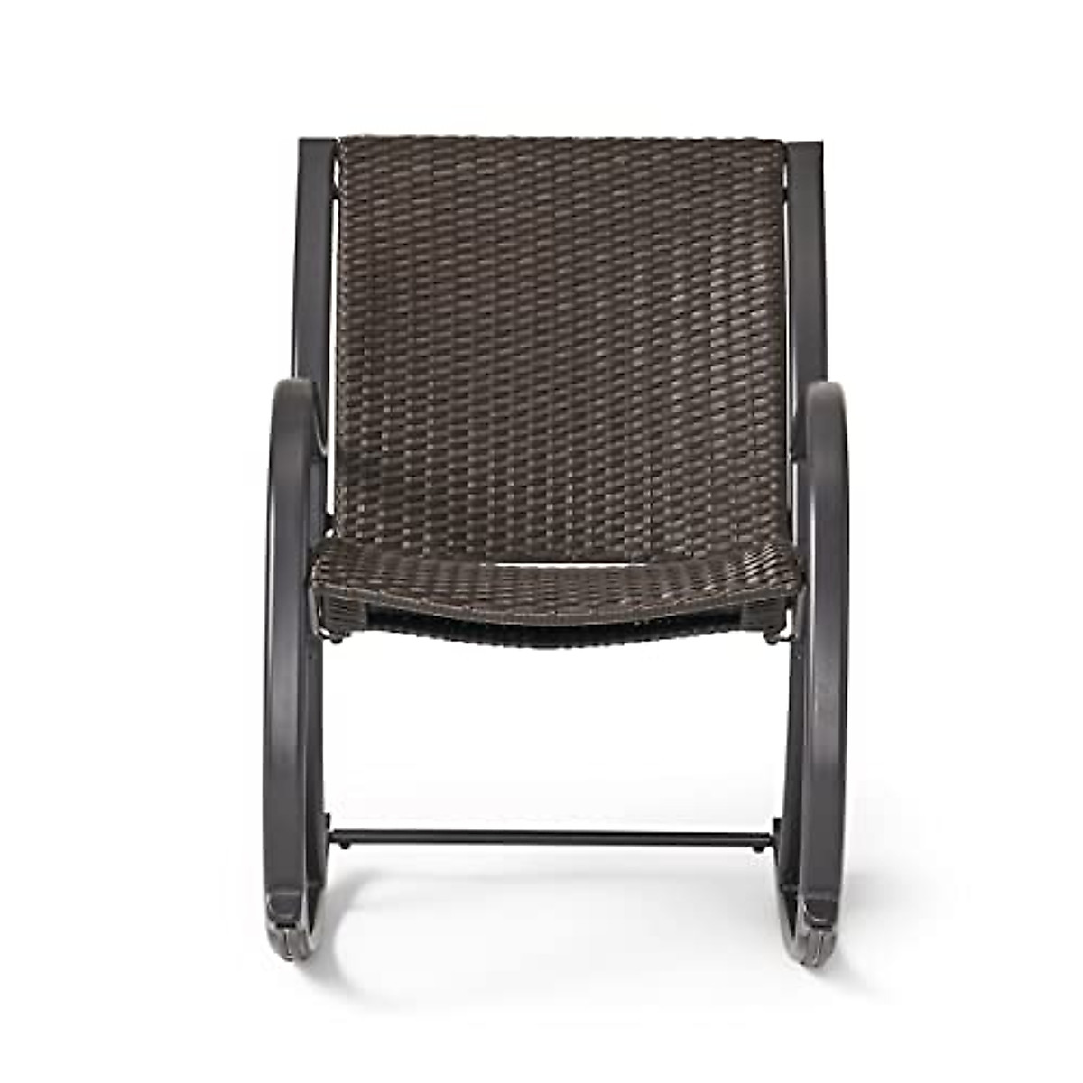 Christopher Knight Home Gracie'S KD Rocking Chair, Dark Brown Ridged