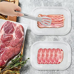 PUXING Deli Meat Container for Fridge Bacon Lunch Meat Container for Refrigerator Airtight Lunch Meat Storage Boxes Meal Prep Containers Stackable Food Storage Boxes with Lid/Food Clip(SIZE:18.06oz)