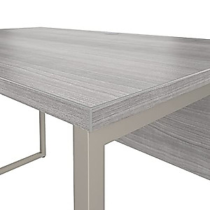 Bush Business Furniture Hybrid Computer Table Desk with Metal Legs, 48W x 30D, Platinum Gray