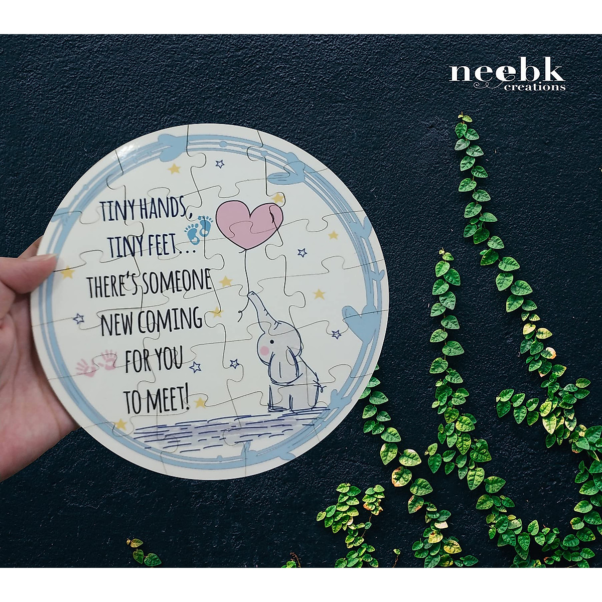 Pregnancy Announcement | Baby Announcement | Pregnancy Reveal Puzzle Keepsake For Husband, To Be Grandparents, Uncles, Aunts - Great Idea For Pregnancy Reveal