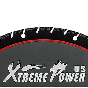 XtremepowerUS 3200W Electric Power Disc Cutter Circular Demo Saw For Wet/Dry Concrete Guide Roller Cut Off, 16"