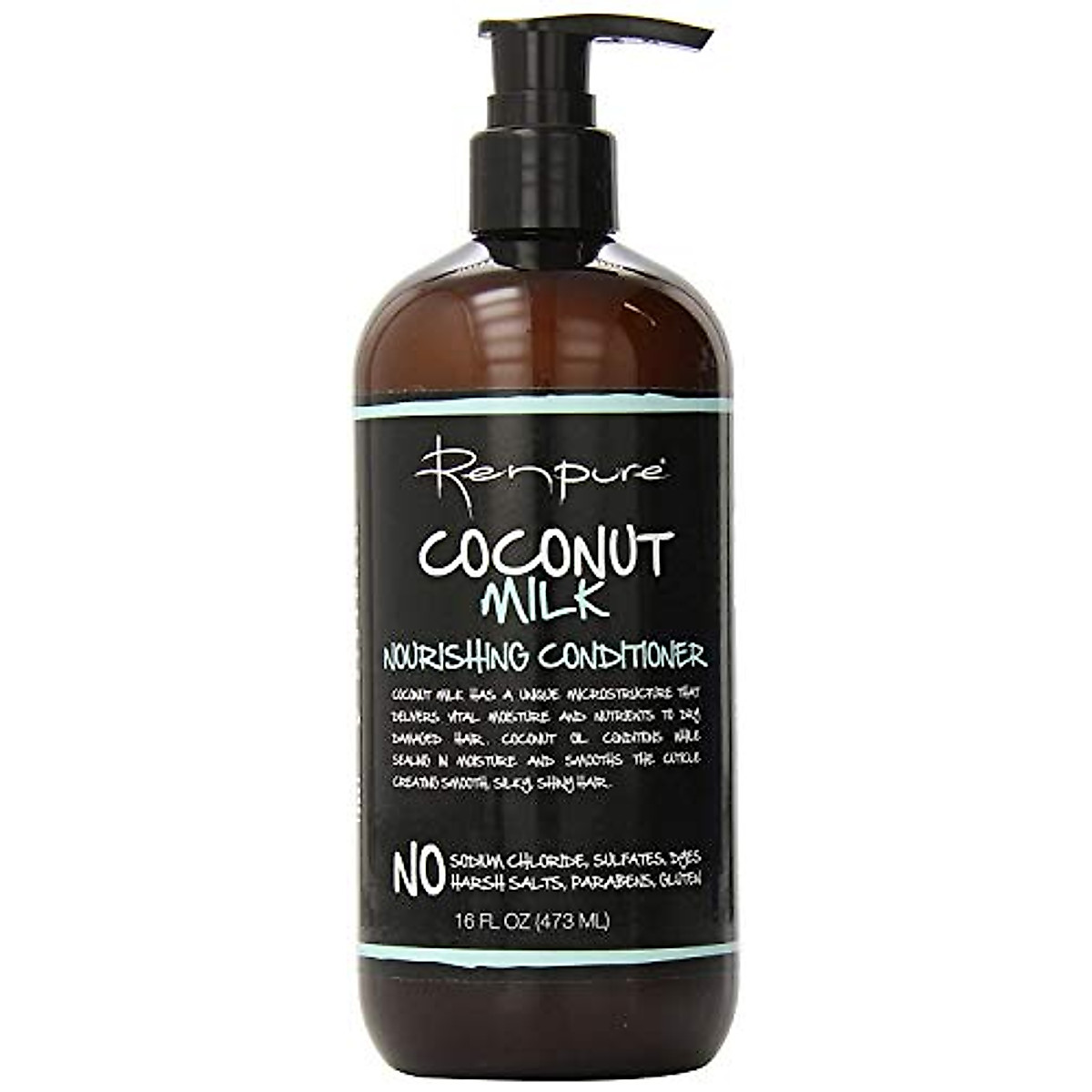 RENPURE Milk Nourishing Conditioner, Coconut, 16 Fl Oz (Pack of 1)