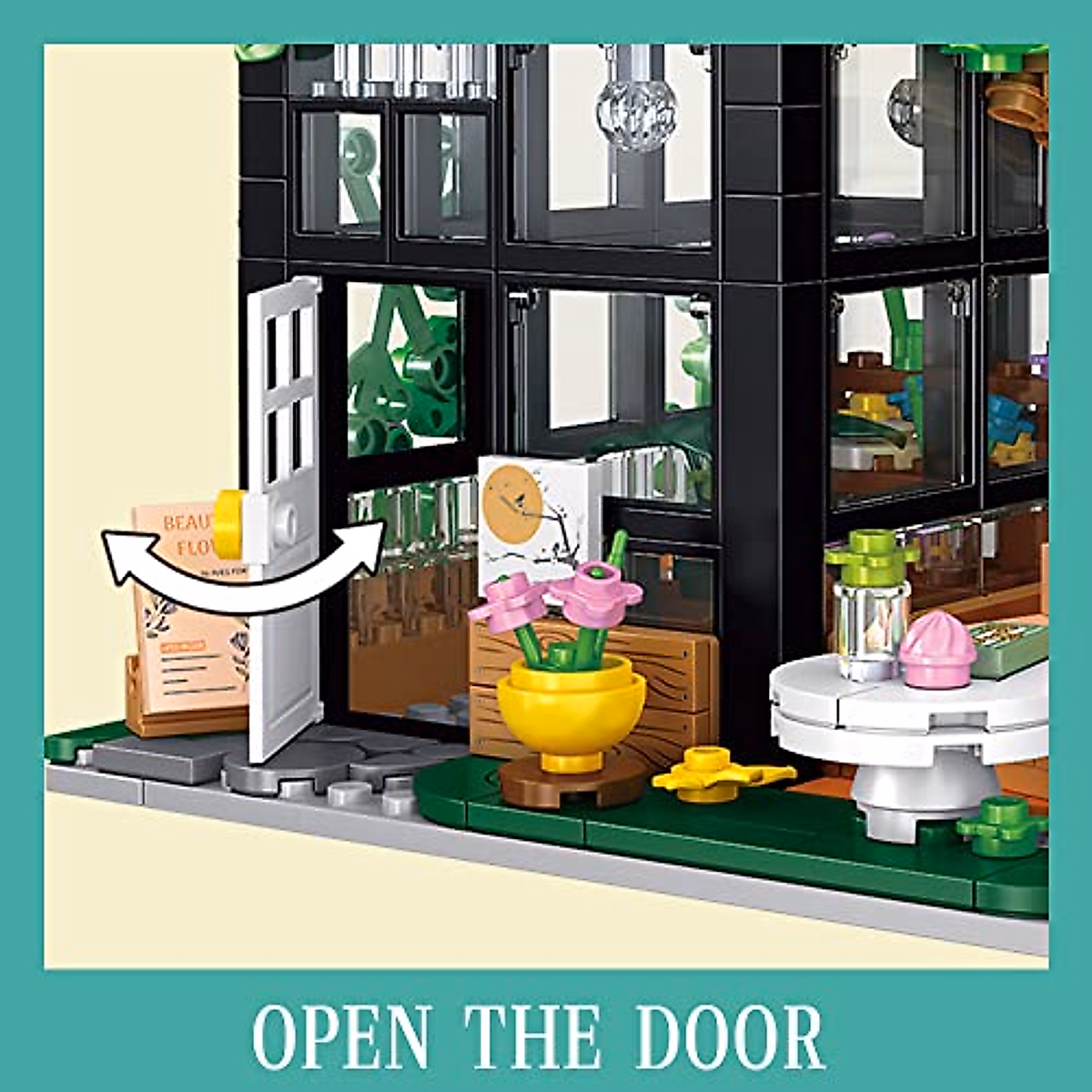 Mesiondy Flower House Building Set, Compatible with Lego Flower Friends House, Create a Warm and Beautiful Environment, Gift for Girls 6-12(567 Pcs)