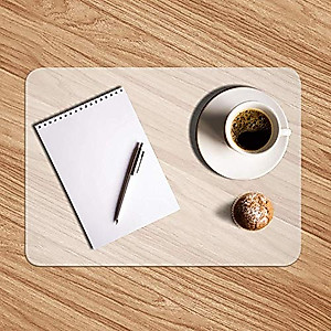 Boao 6 Pieces Plastic PlacematsTable Mats Heat Resistant PlacematsDining Mats for Table, Dining, Kitchen (15.7 x 11.8 Inch)