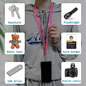 Cruise Phone Lanyard for Men,CellPhone Crossbody Straps Leash Smartphone Adjustable Wrist Strap Necklace,Cell Phone Tether Phone Accessories for Teens Teacher Multifuctional Nylon Shoulder Tether Blue