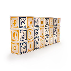 Uncle Goose Greek Blocks - Made in The USA