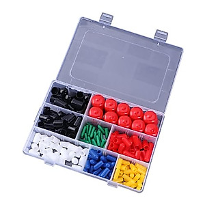 Set of 170 Rubber Protective Caps PVC Slip Resistant Caps Assorted Size Protective Caps for Screw Lubrication Nipples