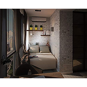 Enbrighten, Gray, Anywhere Lamp, 6 Ft Braided Cord, Flat Plug, Tabletop or Wall Mount, Designer Fabric Base, Bulb Not Included, 46177