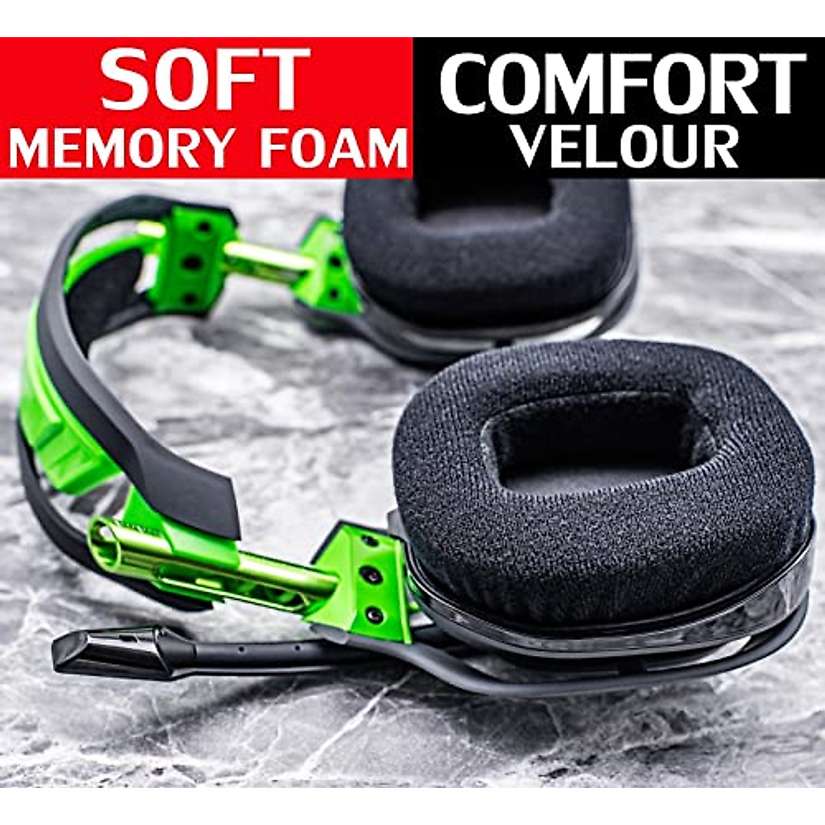 A50 GEN 3 MOD KIT Velour Ear Pads for Astro A50 GEN 3 Headset I with Headband by DIMOST - NOT FIT GEN 4