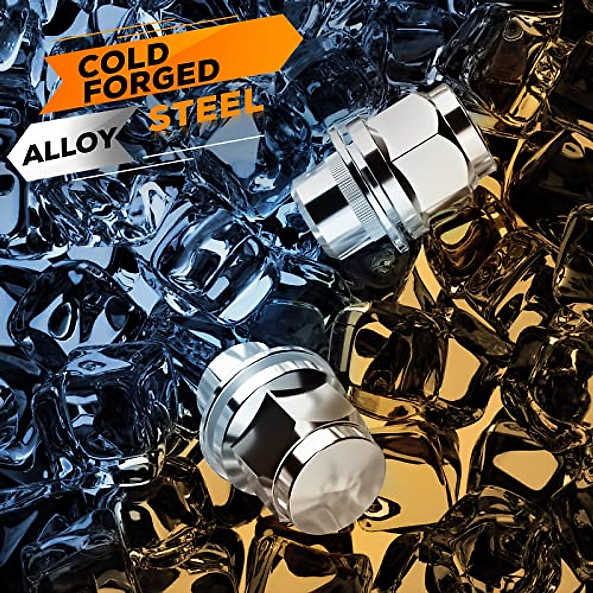 Dynofit 12mmx1.5 Wheel Lug Nuts 1.46 Inch 37mm Length 13/16 21mm Hex OEM, 20x Black M12x1.5 Mag Seat Lug Nut for Toyota Tacoma 4 Runner Camry, Fit for Most 5 Lug 6 Lug Factory Wheels