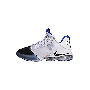 Nike Mens Lebron XIX Low, White/Medium Blue/Siren Red/Black (us_Footwear_Size_System, Adult, Men, Numeric, Medium, Numeric_9)