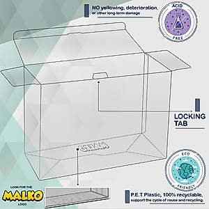 MALKO Protector Case Compatible with Funko Pop Albums Figures | 0.4 MM Thick Recyclable Plastic | 5 Pack