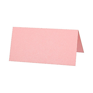 YOKIVE Place Cards for Table Setting, 50Pcs Name Cards Wedding Place Cards Table Place Cards Butterfly Blank Card for Wedding Reception Party,10x10cm, Pink