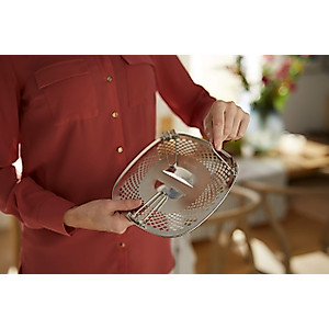 Philips Kitchen Appliances Snack Master Accessory Kit for Philips Airfryer XXL Models, with Snack Cover and Silicone Tongs, Dishwasher Safe Parts for Easy Cleaning, Foldable Legs, Silver (HD9954/01)