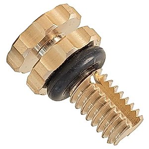 ECX1322A Pool Filter Air Relief Vent Valve with O-Ring, 3/8-16G Male, 1 * 0.7 * 0.35 Inches