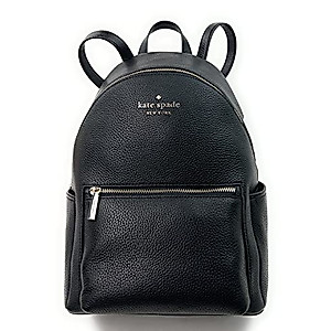 Kate Spade New York Liela Pebbled Leather Medium Dome Backpack (Black)