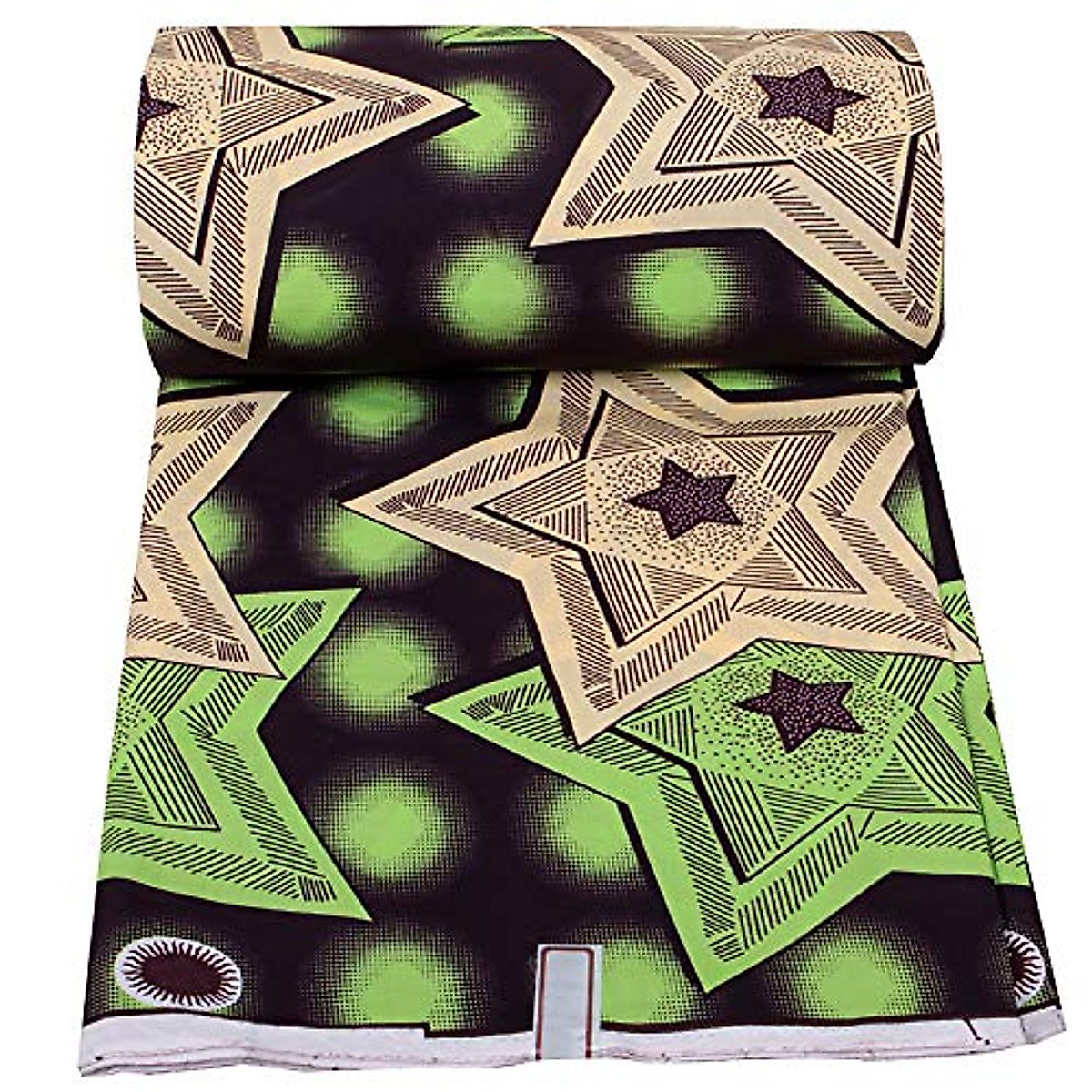 African Fabric 100% Cotton Ankara Kente Print Fabric 6 Yards for Party Dress 40FS1390