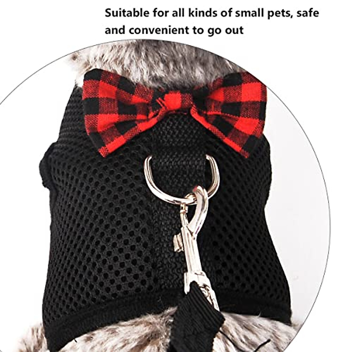 Mipcase 1 Set Harness Rope Breathable of Supplies Guinea Chinchilla Type Training M Pet Walking Animal Harnesses Puppy Straps Cat Chest Back Leash Squirrel Rabbit Strap Small for Outdoor
