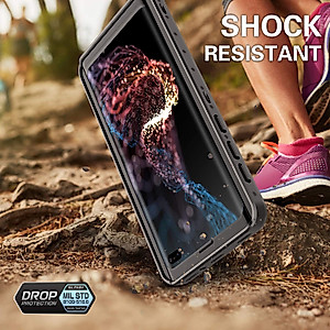 GOLDJU Samsung Galaxy S10 Plus Waterproof Case,S10 Plus Built in Screen Protector 360° Full Body Protective Shockproof Dirtproof Sandproof IP68 Underwater 6.4