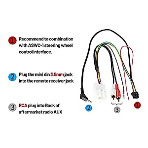 RED WOLF Steering Wheel Control Wire Harness Replacement for Toyota 2003-2014 Lexus Scion Factory SWC Retain Add-on Aftermarket Radio Stereo Install
