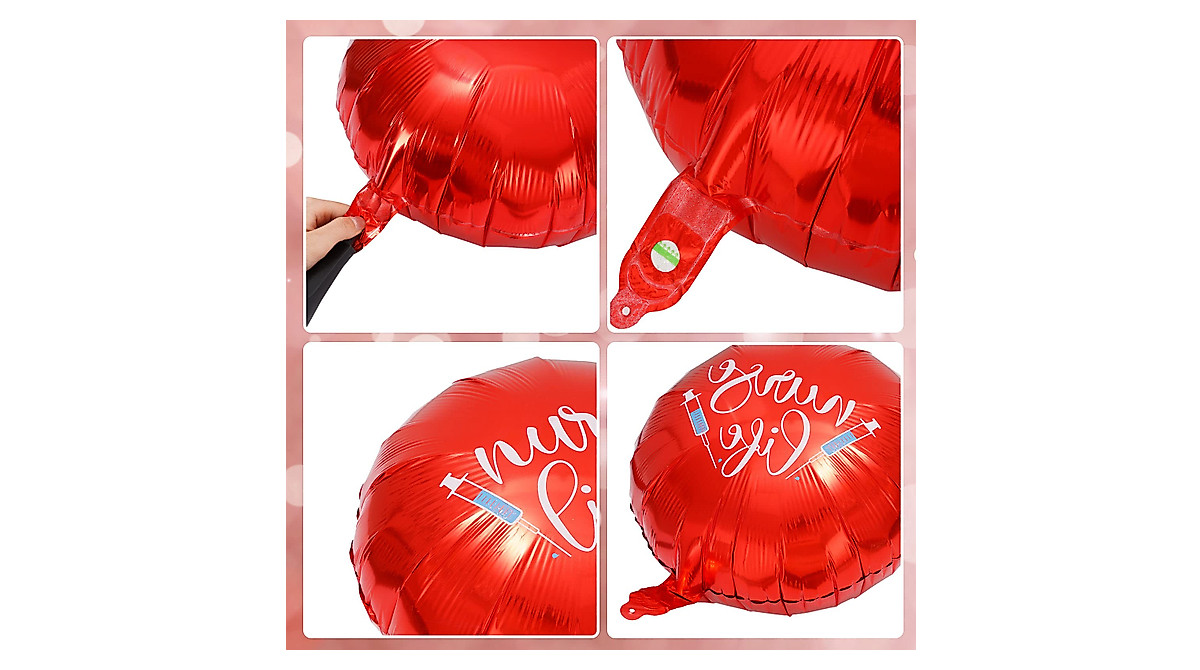 Whaline 24Pcs Nurse Graduation Balloons Set for Party Decor
