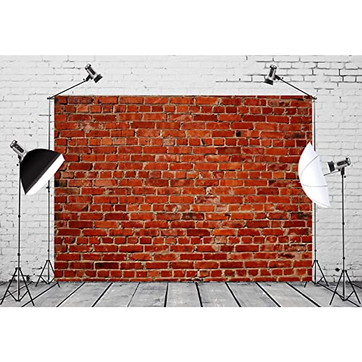 BELECO 15x10ft Fabric Red Brick Wall Backdrop for Photography Brick Backdrop Background Home Decor Red Brick Backdrop Birthday Baby Shower Party Decoration Banner Kids Adults Photoshoot Studio Props