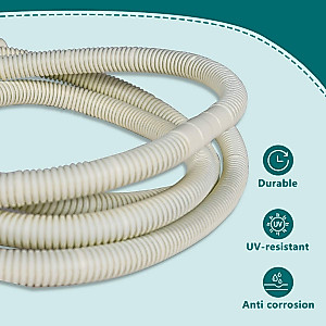 Daisypower 164Ft Air Conditioner Drain Hose Pipe, for Mini-Split Ductless AC, Heat Pump System,Cooling Only.5/8 ID