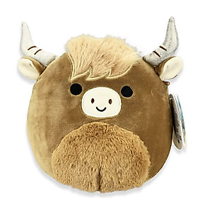 Squishmallow Official Kellytoy Plush Farm Squad Squishy Soft Plush Toy Animals (Wilfred Cow, 7 Inch)