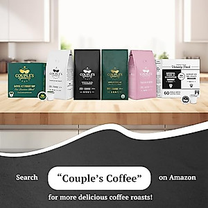Couple's Coffee Ground Coffee | Jamaican Me Crazy Medium Roast Coffee Blend | Gourmet Flavored Coffee with Smooth Vanilla Caramel Flavors | Made with 100% Arabica Beans | 12oz bag brews about 34 cups
