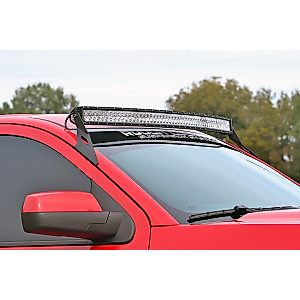 Rough Country 54" Black Series Curved Dual Row DRL CREE LED Light Bar - 72954BD