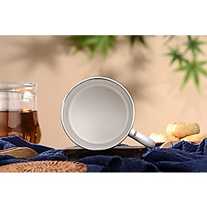 GOHQ 999 Sterling Silver Tea Cups with Lid, Chinese vintage Tea Cups Coffee Mugs Office Travel Camping Tea Mug Cups 14oz for Mom Dad Grandma Grandpa As a Birthday Christmas New Year Gifts