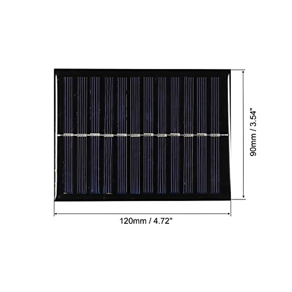 MECCANIXITY Mini Solar Panel Cell 6V 220mA 1.32W 120mm x 90mm for DIY Electric Power Project Pack of 1