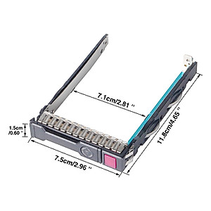 Hard Drive Bracket 651687-011 651699-001 SSD Bracket 2.5 Hard Drive Caddy Compatible with HP Proliant DL320e DL360e DL360P DL380e DL380p DL385p DL560 ML310e G8 Gen8 DL380 DL350 DL360 G9 Gen9, 2 Pack