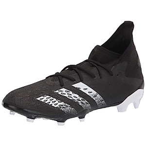 adidas Predator Freak .3 Firm Ground Soccer Shoe (mens) Black/White/Black 9.5