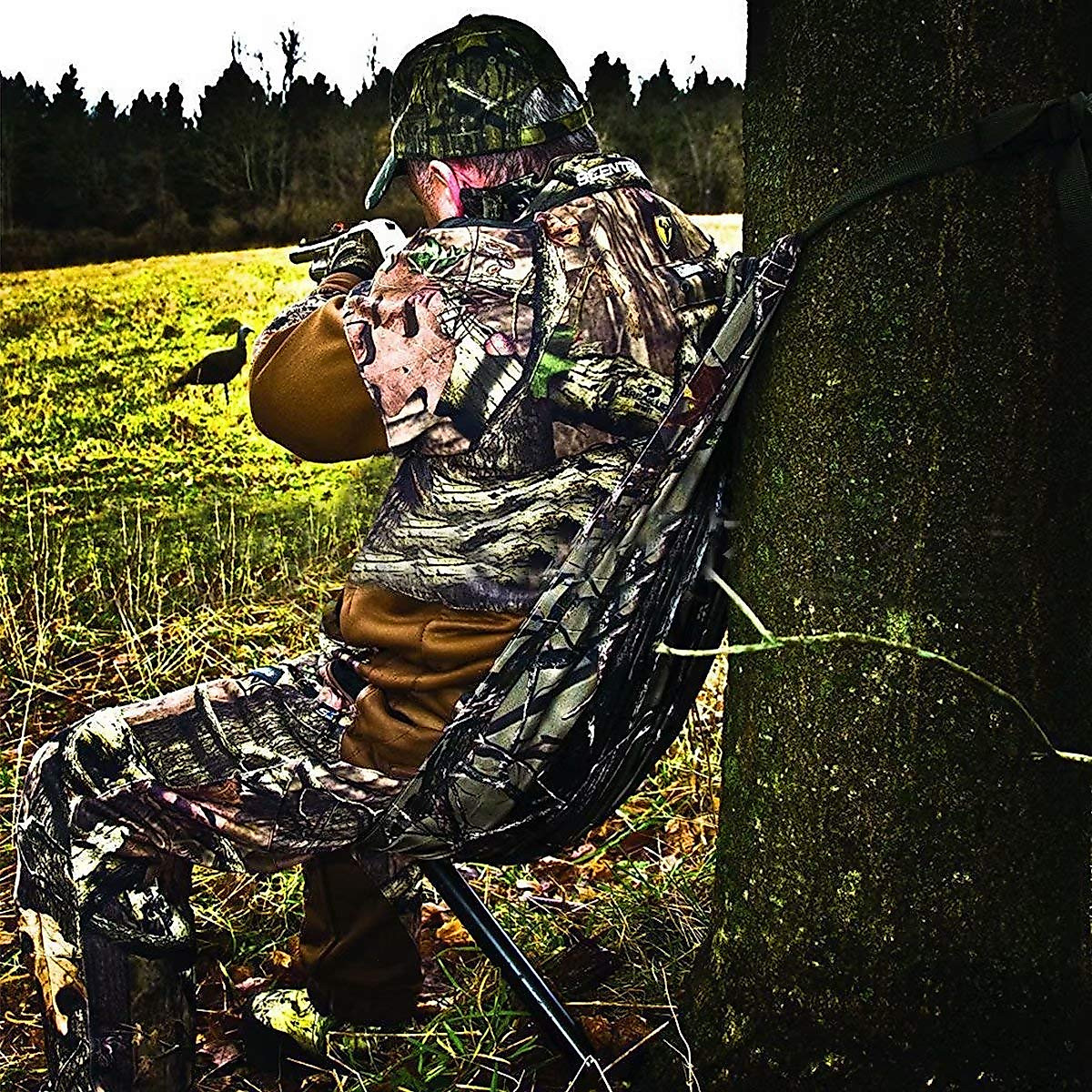 TOYPOPOR Camping Chair | Hammock Style | Hangs on Any Tree | Lightweight & Portable Camo